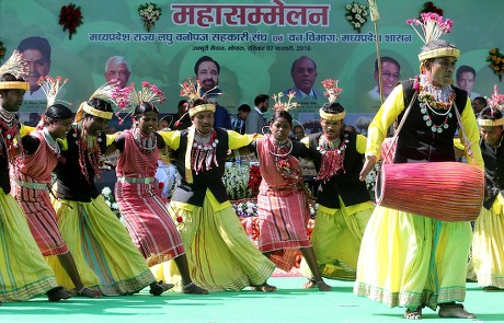 Indian Tribal Artists Perform During Cultural Editorial Stock Photo ...