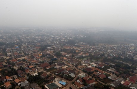 Aerial View Taken Helicopter Shows Heavy Editorial Stock Photo - Stock ...