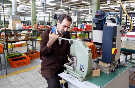 Iranian Man Works Kachiran Sewing Machine Editorial Stock Photo - Stock ...