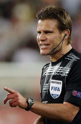 German Referee Felix Brych Gestures During Editorial Stock Photo ...
