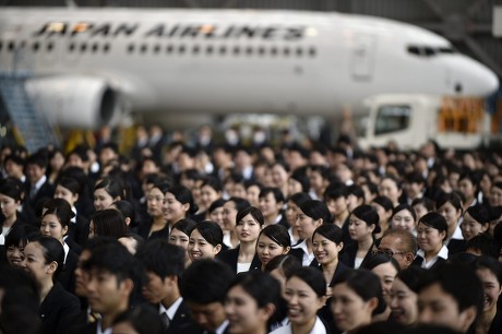 New Employees Japan Airlines Jal Bow Editorial Stock Photo - Stock ...