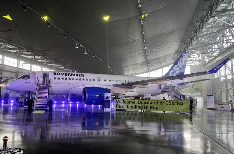 Bombardier Cseries Cs100 Aircraft Seen Inside Editorial Stock Photo ...