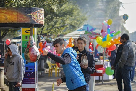 People Have Fun During Celebration Chisinau Editorial Stock Photo ...