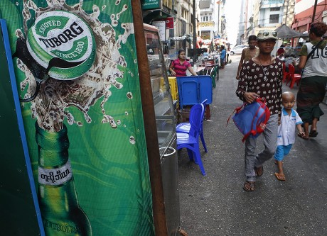 Tuborg Beer Towers Being Lined Restaurant Editorial Stock Photo - Stock ...