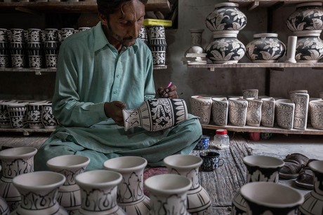 Man Works On Handmade Traditional Clay Editorial Stock Photo - Stock ...