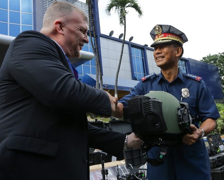 Filipino Policemen During Formation Philippine National Editorial Stock ...