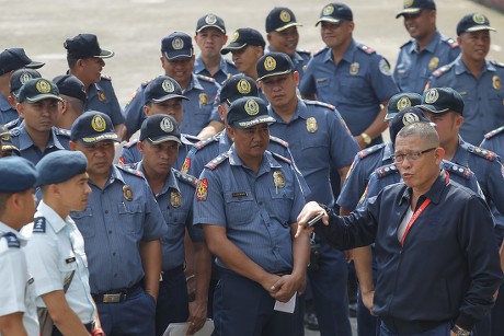 Filipino Policemen Briefed Before Being Deployed Editorial Stock Photo ...