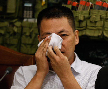 Convicted Bank Robber Herbert Colangco Wipes Editorial Stock Photo ...