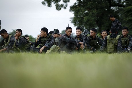 Filipino Members Elite Police Special Action - Foto de stock de ...