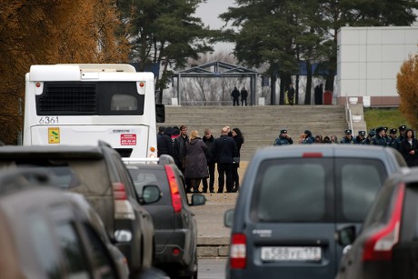 People Seen Near Crematorium St Petersburg Editorial Stock Photo ...