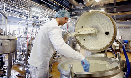 Worker Mixes Ingredients During Opening New Editorial Stock Photo ...