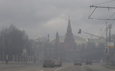 Moscow Kremlin Covers Smoke Fire That Editorial Stock Photo - Stock ...