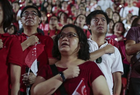 Singaporeans Recite National Pledge During 51st Editorial Stock Photo ...