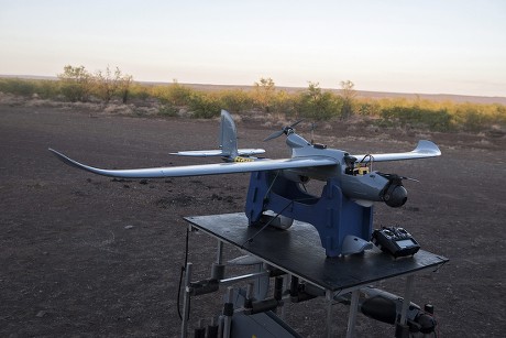 Unmanned Aerial Vehicle Uav Stands On Editorial Stock Photo - Stock ...