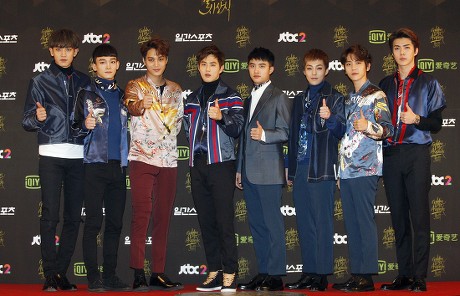 Members South Korean Dance Group Exo Editorial Stock Photo - Stock ...