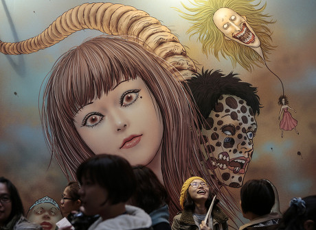 Visitors View Drawings Japanese Horror Manga Editorial Stock Photo ...