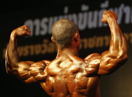 Thai Bodybuilder Poses During Mr Thailand Editorial Stock Photo - Stock ...