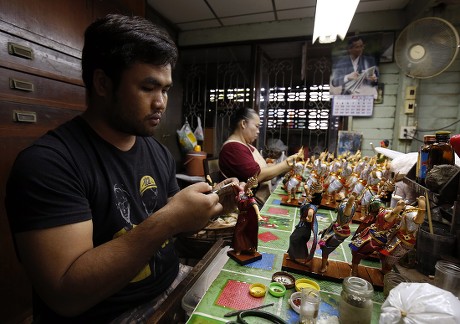 Thai Artisans Handcraft Collectible Handmade Dolls Editorial Stock ...