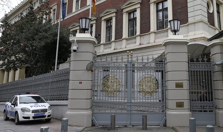Turkish Police Guards Front German Consulate Editorial Stock Photo ...