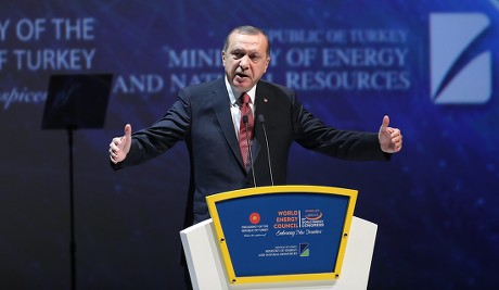 Turkish President Recep Tayyip Erdogan Delivers Editorial Stock Photo ...