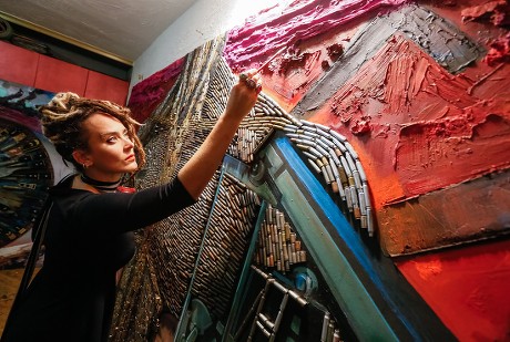 Ukrainian Artist Daria Marchenko Gives Last Editorial Stock Photo ...