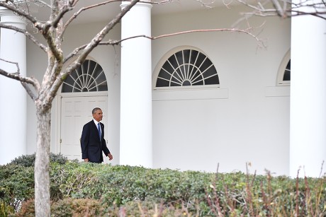 President Barack Obama Leaves White House Editorial Stock Photo - Stock ...
