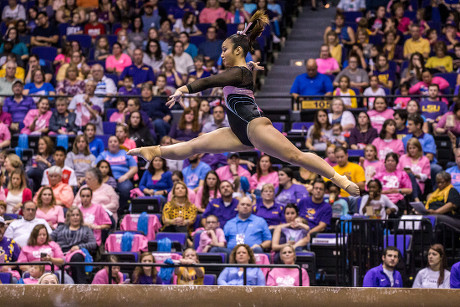 Lsu Tigers Gymnast Erin Macadaeg Performs Editorial Stock Photo - Stock ...