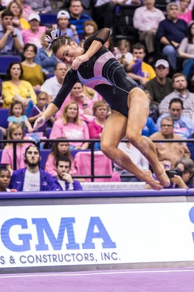 LSU TIGERS GYMNAST ASHLEIGH GNAT PERFORMS Editorial Stock Photo - Stock ...