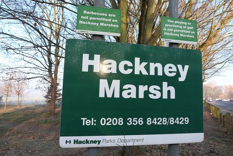 General View Hackney Marsh Sign Freezing Editorial Stock Photo - Stock ...