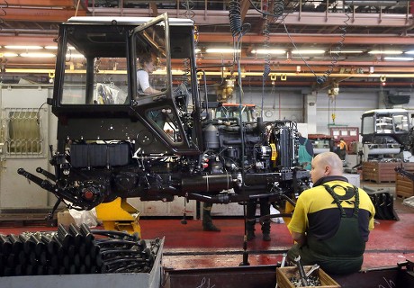 Workers Assemble Tractors Assembly Line Minsk Editorial Stock Photo ...