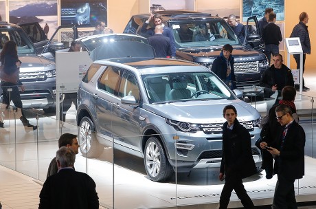 Visitors Walk By Range Rover Showroom Editorial Stock Photo - Stock ...