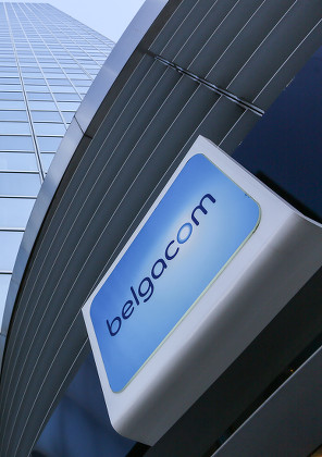 Logo Belgiums Telecom Operator Belgacom Near Editorial Stock Photo ...