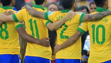 Brazilian National Soccer Team Players Sing Editorial Stock Photo ...