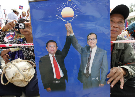 Supporter Opposition Cambodia National Rescue Party Editorial Stock ...