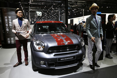 Models Pose Beside Mini Cooper Countryman Editorial Stock Photo - Stock ...
