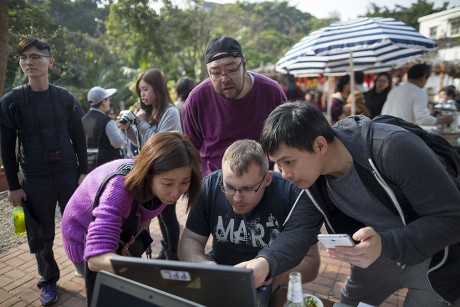 Volunteers Mapping Pok Fu Lam Village Editorial Stock Photo - Stock ...