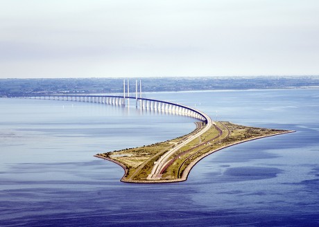 Aeriel View Showing Oresund Bridge Seen Editorial Stock Photo - Stock ...