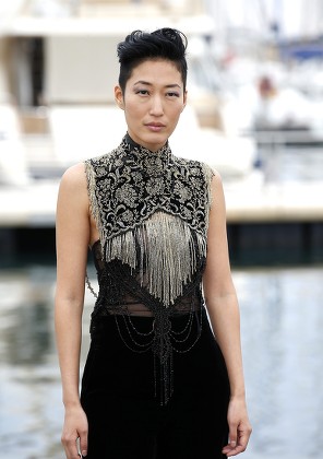 South Koreanborn Singer Jihae Poses During Editorial Stock Photo ...