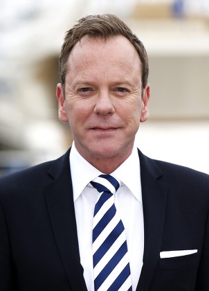 British Actor Kiefer Sutherland Poses During Editorial Stock Photo ...