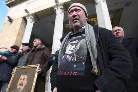 Georgian People Stand Museum Soviet Dictator Editorial Stock Photo ...