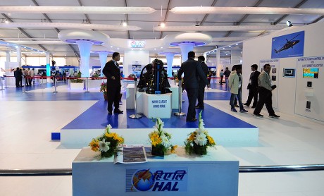 Visitors Exhibition Stand Indias Hindustan Aeronautics Editorial Stock ...