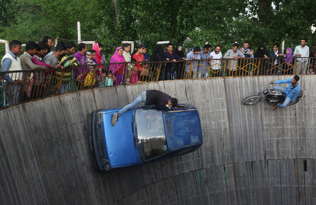 Indian Stunt Men Perform On Their Editorial Stock Photo - Stock Image ...
