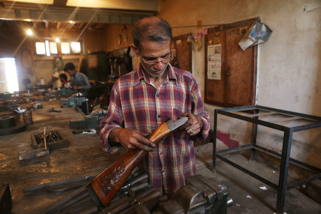 Gunsmith Works Inside Gun Factory Bandook Editorial Stock Photo - Stock ...