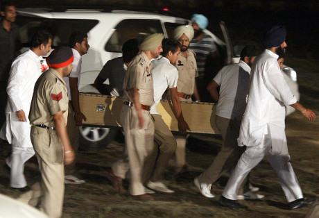 Indian Men Carry Coffin Containing Dead Editorial Stock Photo - Stock ...