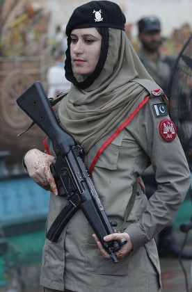 Female Pakistani Ranger Has Her Hands Editorial Stock Photo - Stock ...