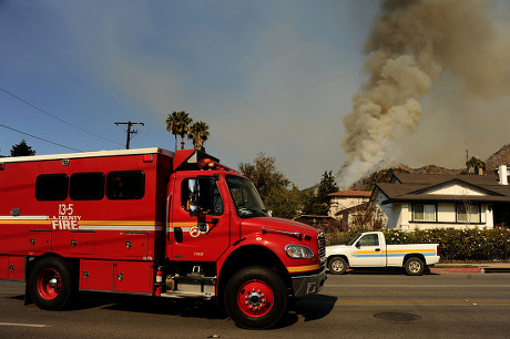 Fire Trucks Line Streets Colby Fire Editorial Stock Photo - Stock Image ...