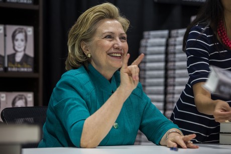Hillary Clinton Signs Copies Her New Editorial Stock Photo - Stock ...