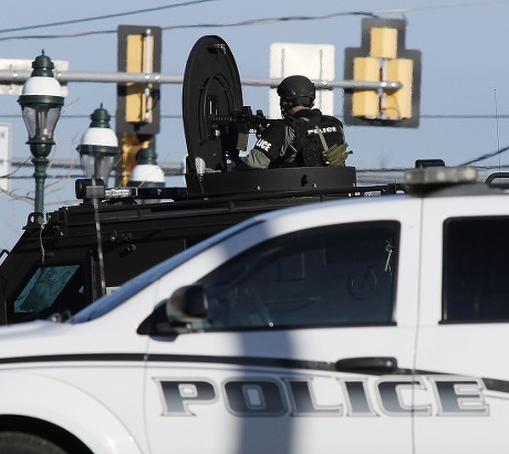 Police Officer Stand Top Hatch Armored Editorial Stock Photo - Stock ...