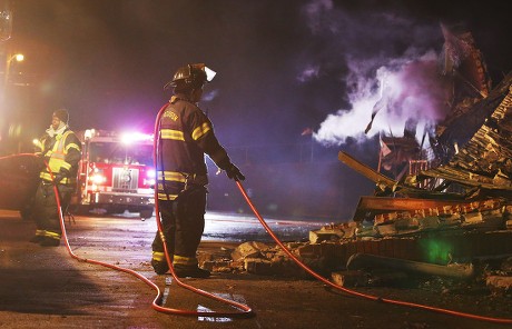 Firefighters Work Put Out Fire Business Editorial Stock Photo - Stock ...