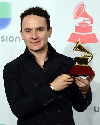 Colombian Singer Fonseca Holds Latin Grammy Editorial Stock Photo ...